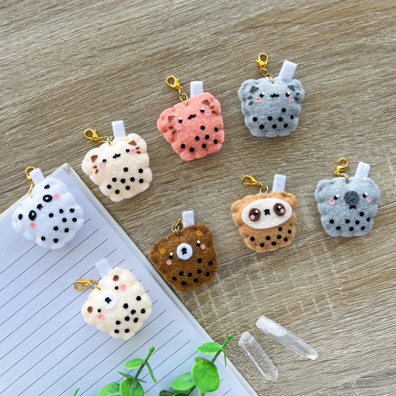 Boba Tea Charms -planner Charms-planner Dangles-planner Clips-planner ...