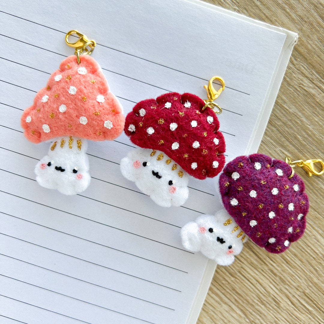 Mushroom Charms -planner Charms-planner Dangles-planner Clips-planner ...