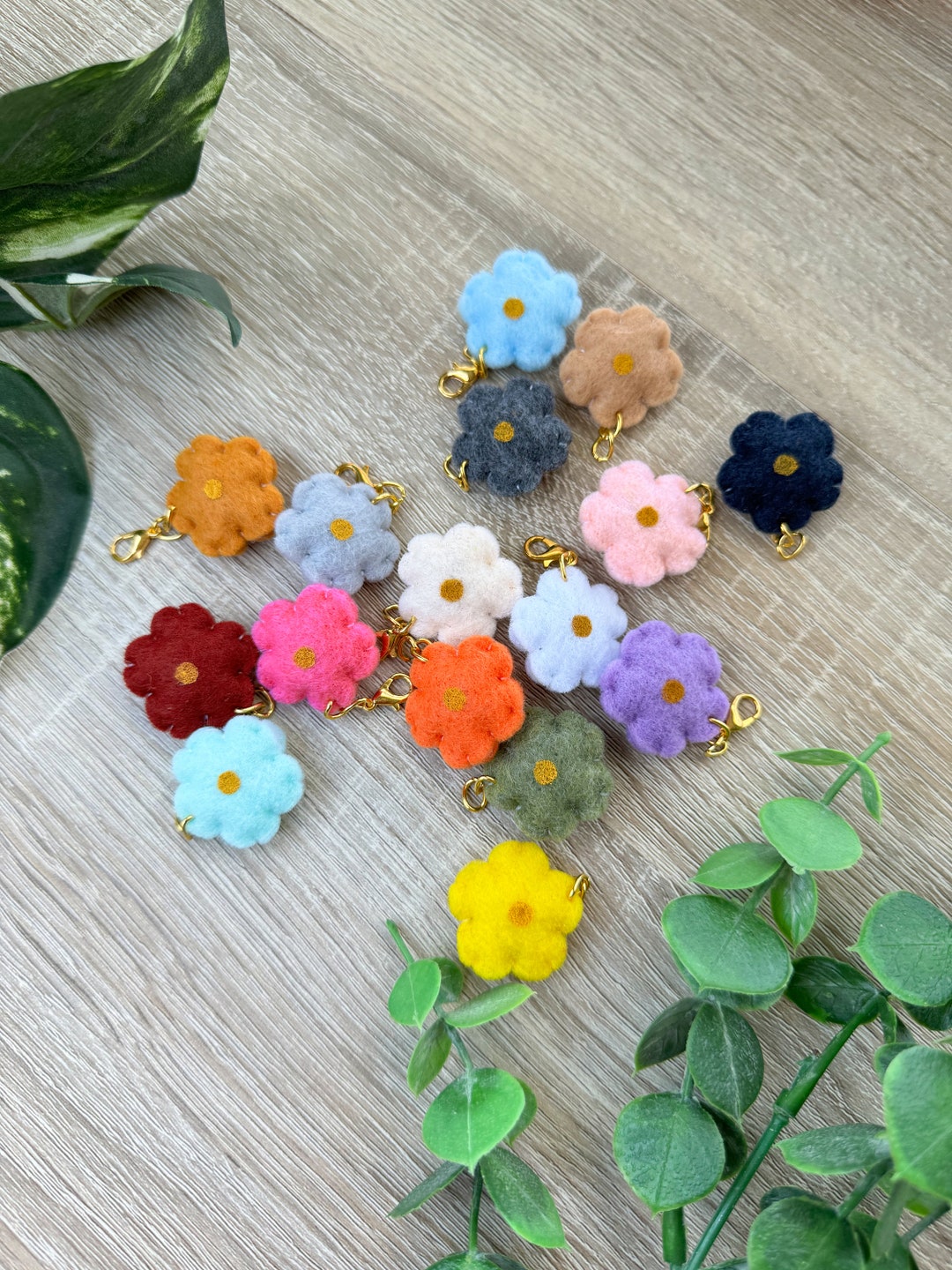 Micro Flower Charms -planner Charms-planner Dangles-planner Clips ...