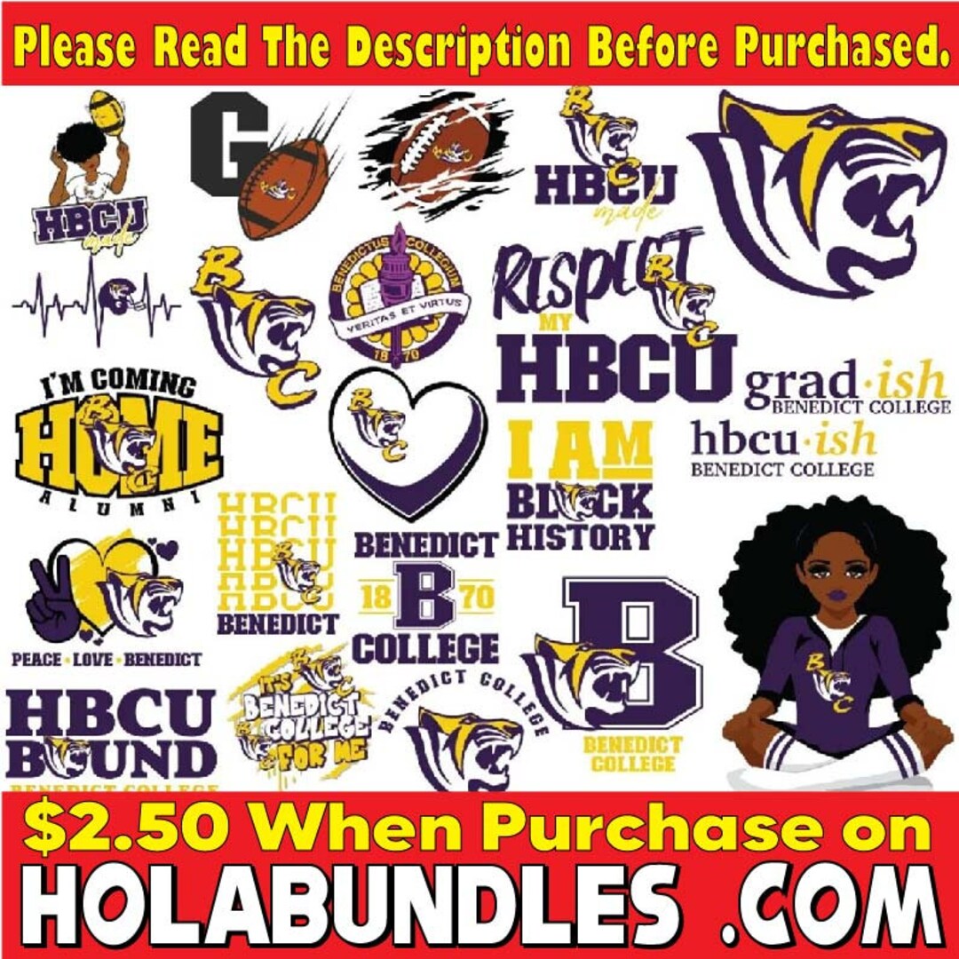 Benedict College Hbcu Svg Bundle, High-quality Digital, Instant Digital ...