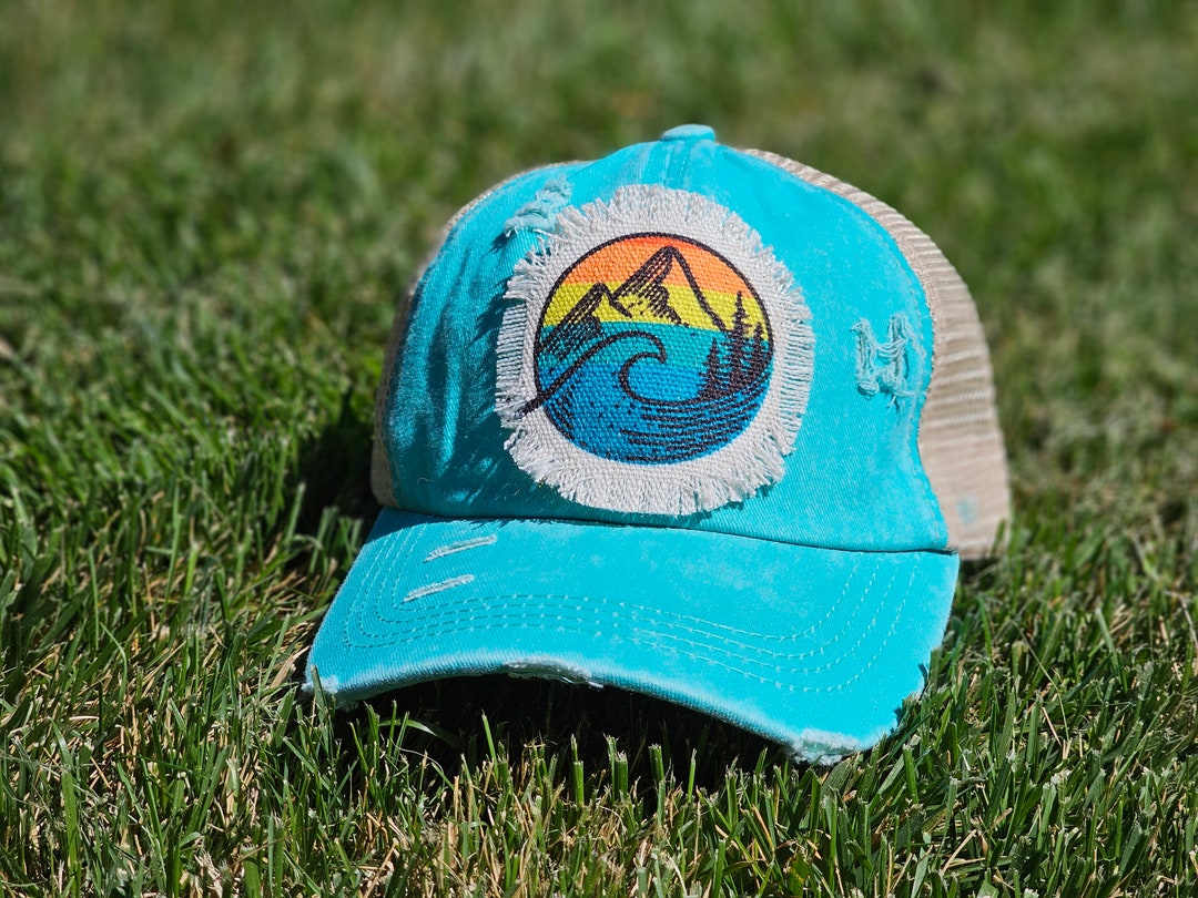 Explore Criss Cross Ponytail Hat, Raggy Patch Hat - Etsy