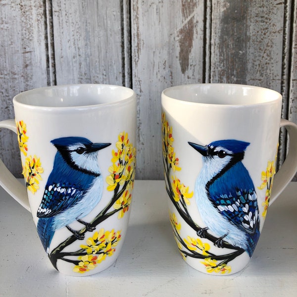 Blue Jay Painting - Etsy