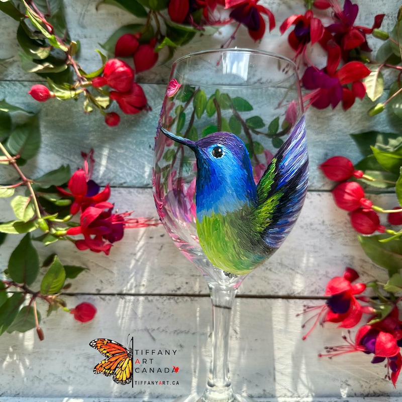 Painted Hummingbird - Etsy