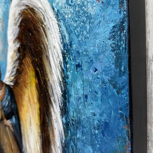 Original Angel Painting, Male Angel Painting, Male Guardian Angel Art ...