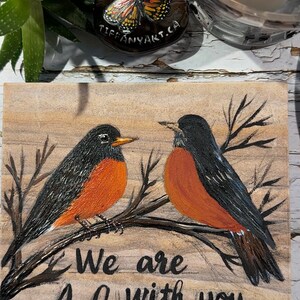 Personalized American Robin Memorial Stone, Remembrance Stone, Sympathy ...