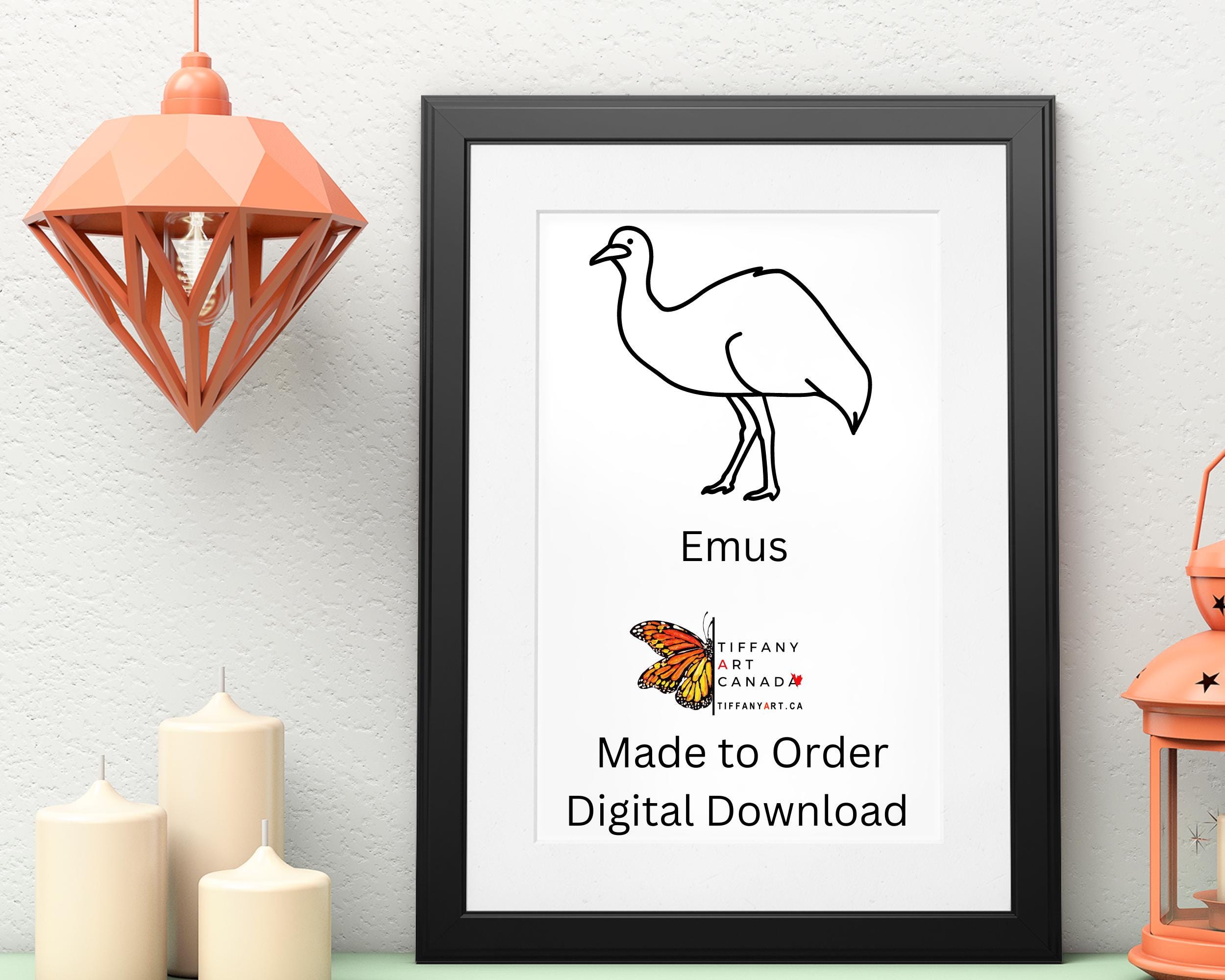 Personalized Emus Family Digital Download Files, Emus Gift - Etsy