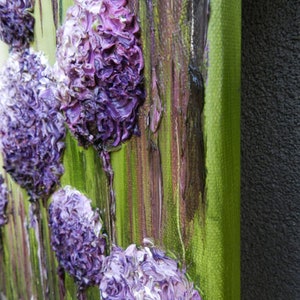 Allium Oil Painting Set of 2, Impasto Painting, Flower Painting ...