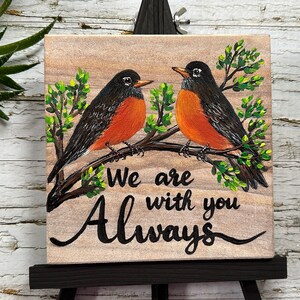 Personalized American Robin Memorial Stone, Remembrance Stone, Sympathy ...