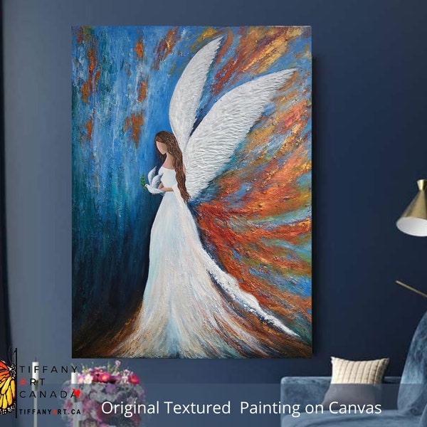 Angel Wings Painting - Etsy