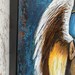 Original Angel Painting, Male Angel Painting, Male Guardian Angel Art ...