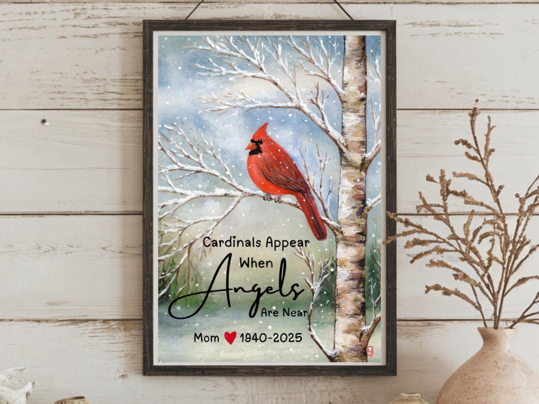 Custom Cardinal Artwork, Cardinals Appear When Angels Are Near ...