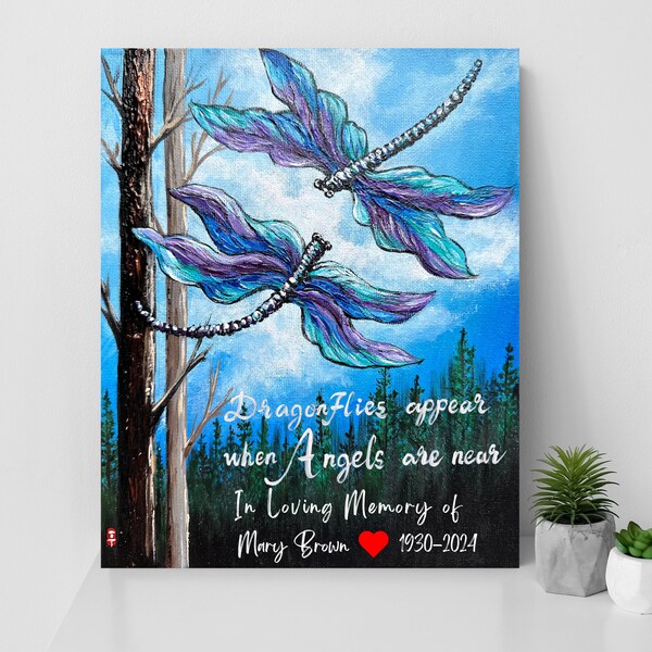 Dragonfly Painting - Etsy