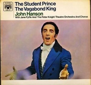 The Student Prince the Vagabond King John Hanson LP Vinyl Record Disc ...