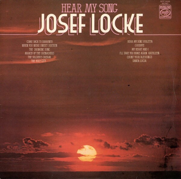 Josef Locke Hear My Song Record LP Rare Retro Music Collectors Item ...