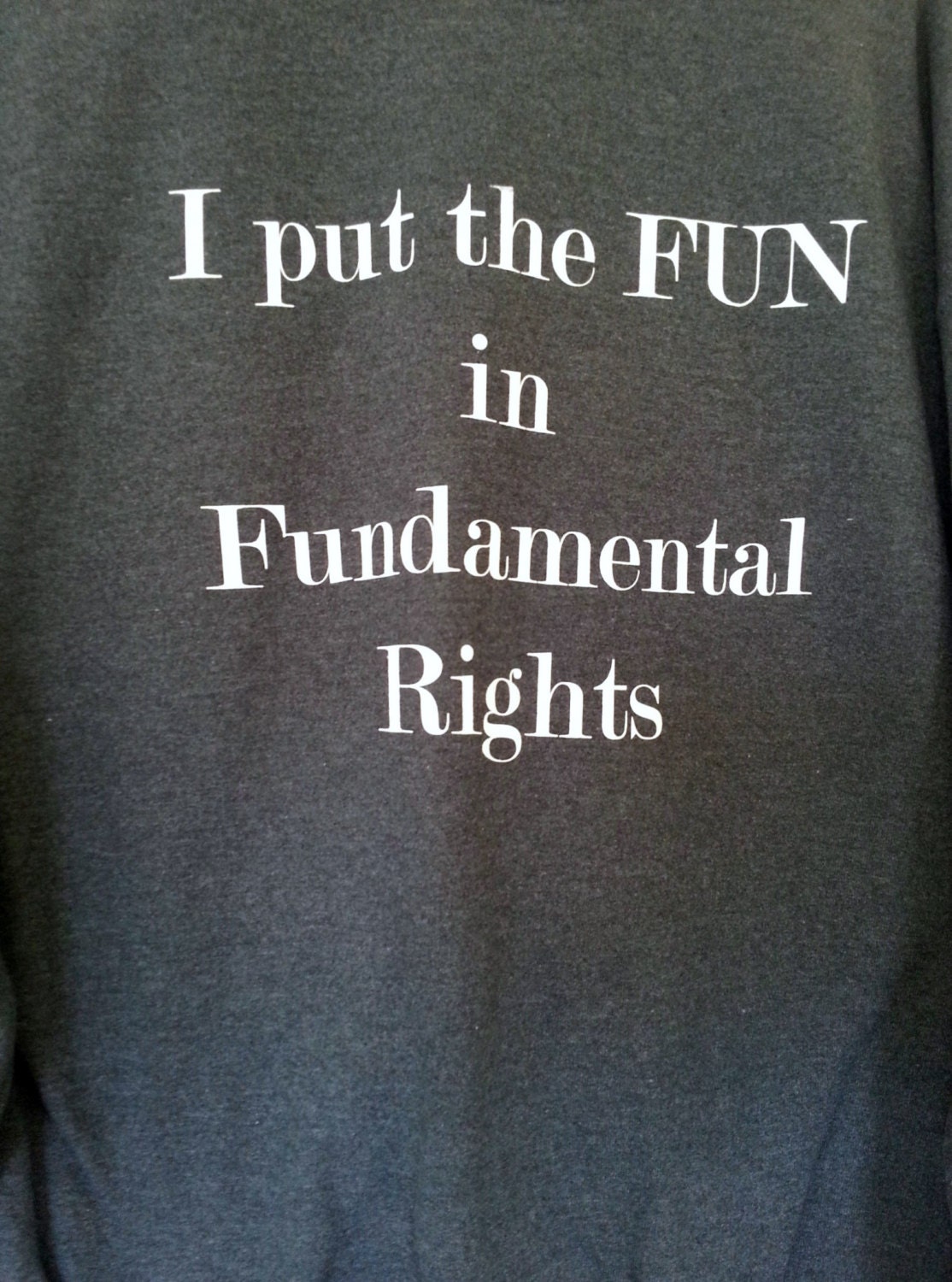 Feminism Light Pink or Dark Grey 'I Put the FUN in - Etsy