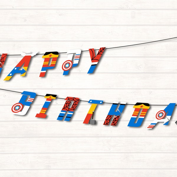 Superhero Pennant - Etsy