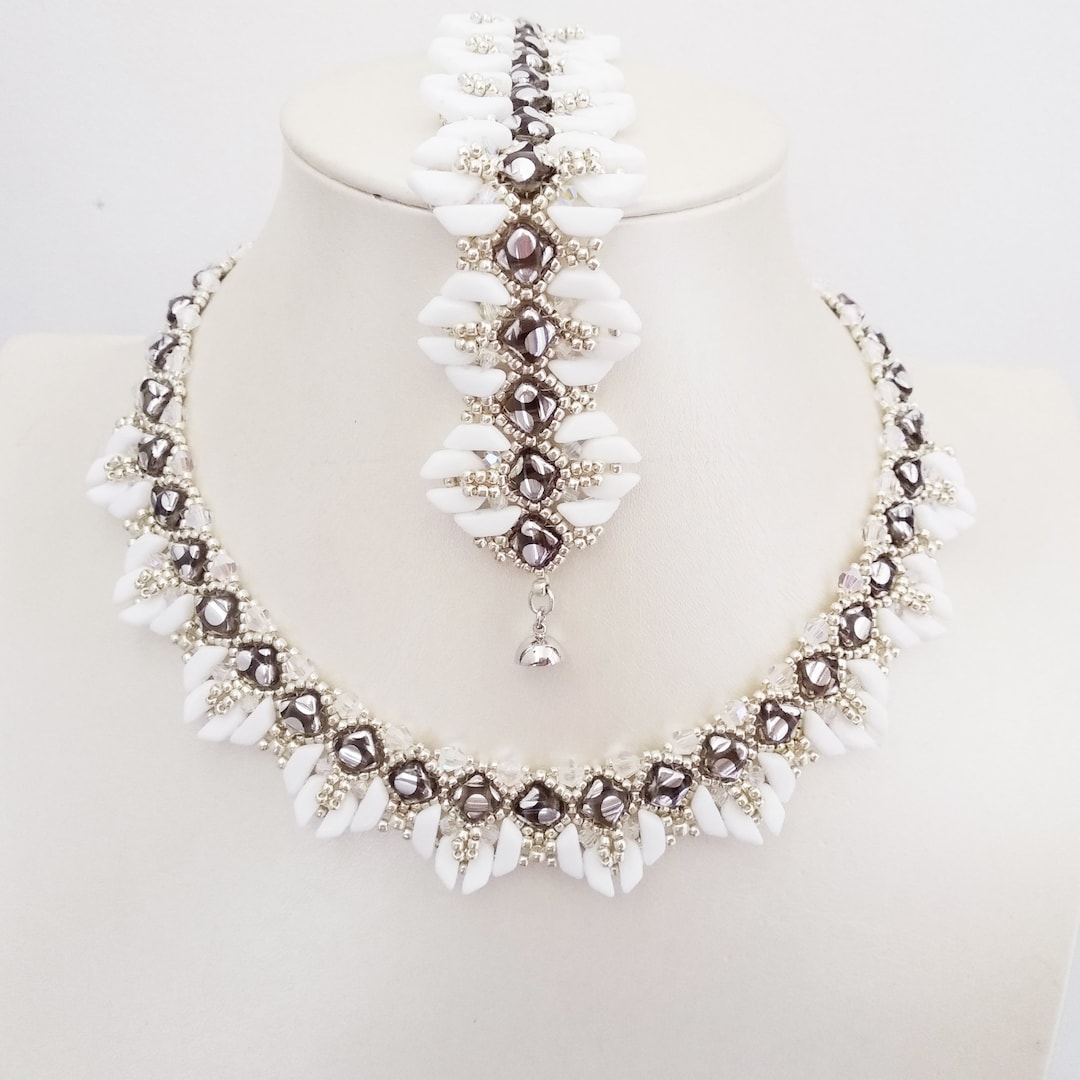 Tutorial- Set Lacey Necklace and Bracelet - Etsy