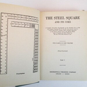 The Steel Square and Its Uses - Two Parts in One Volume - Etsy