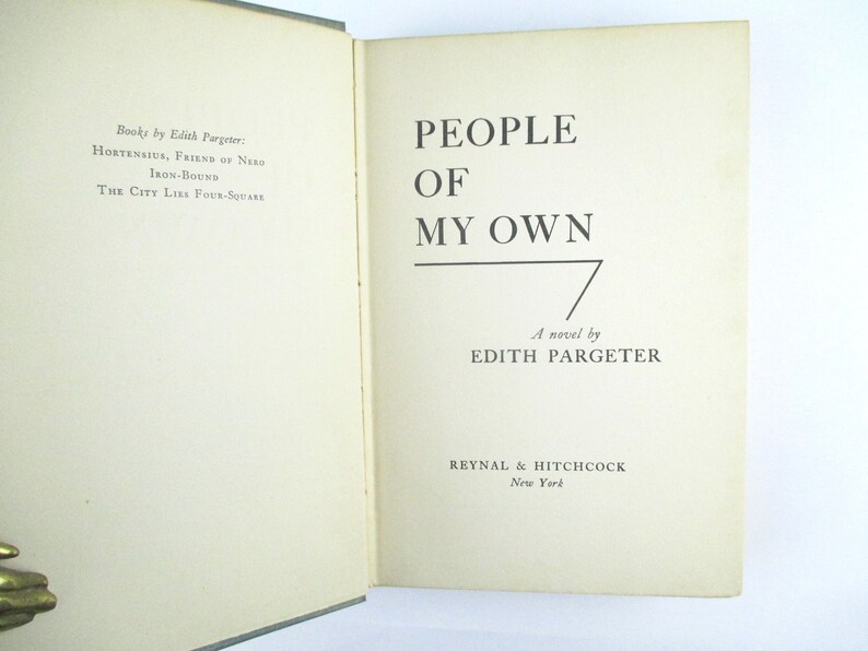 People of My Own by Edith Pargeter - Etsy