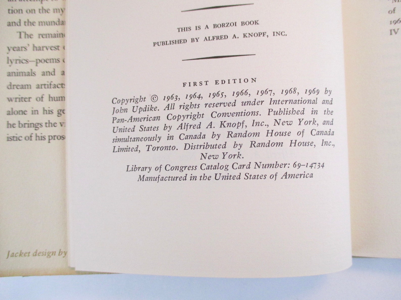 Midpoint and Other Poems by John Updike First Edition | Etsy