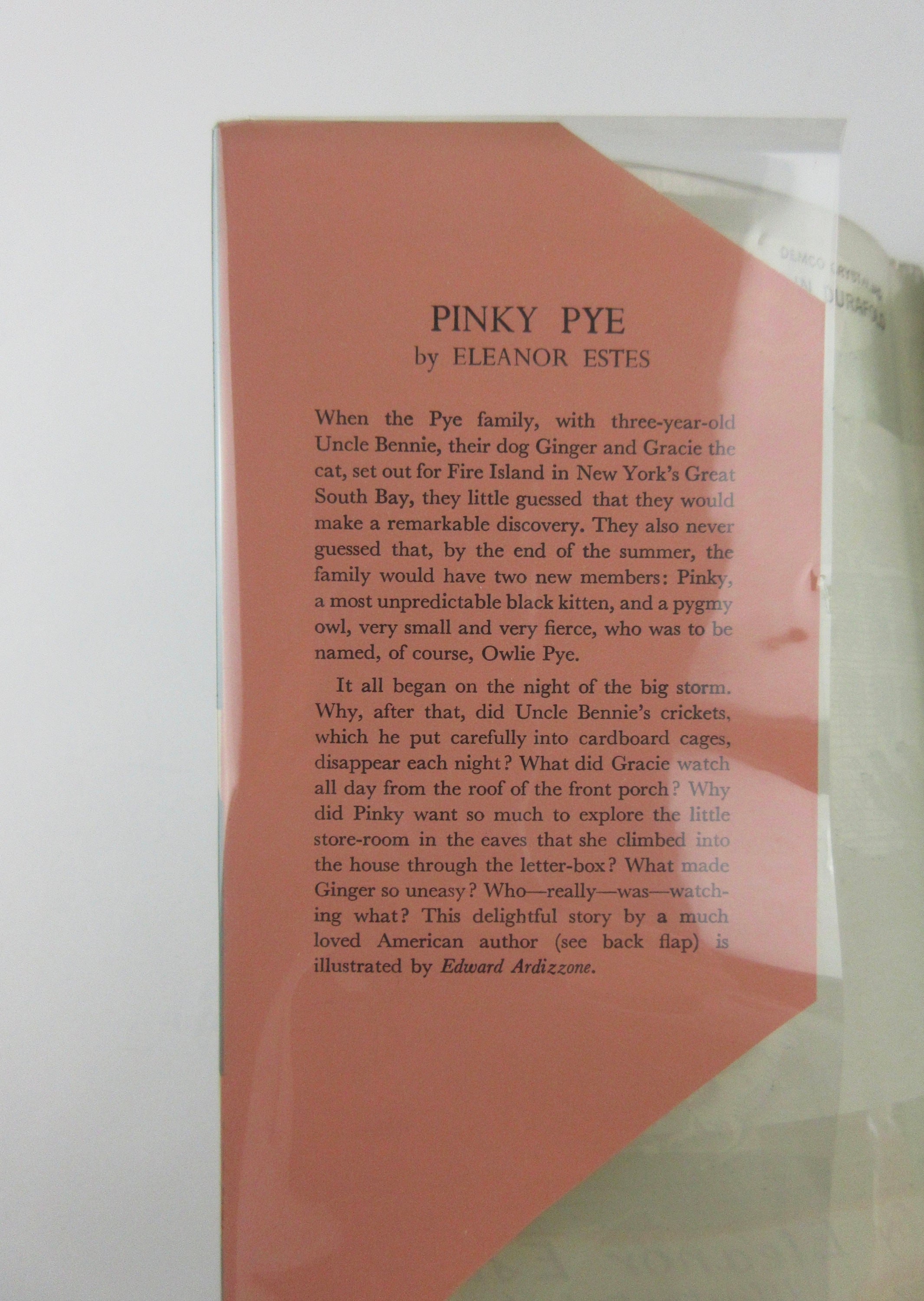 Pinky Pye by Eleanor Estes Illustrated by Edward Ardizzone SIGNED by ...