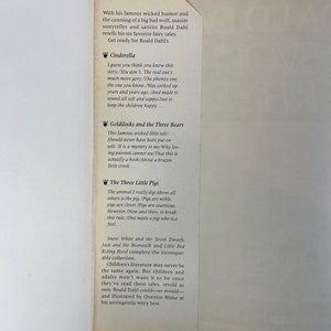 Roald Dahl's Revolting Rhymes - Illustrated by Quentin Blake - Etsy