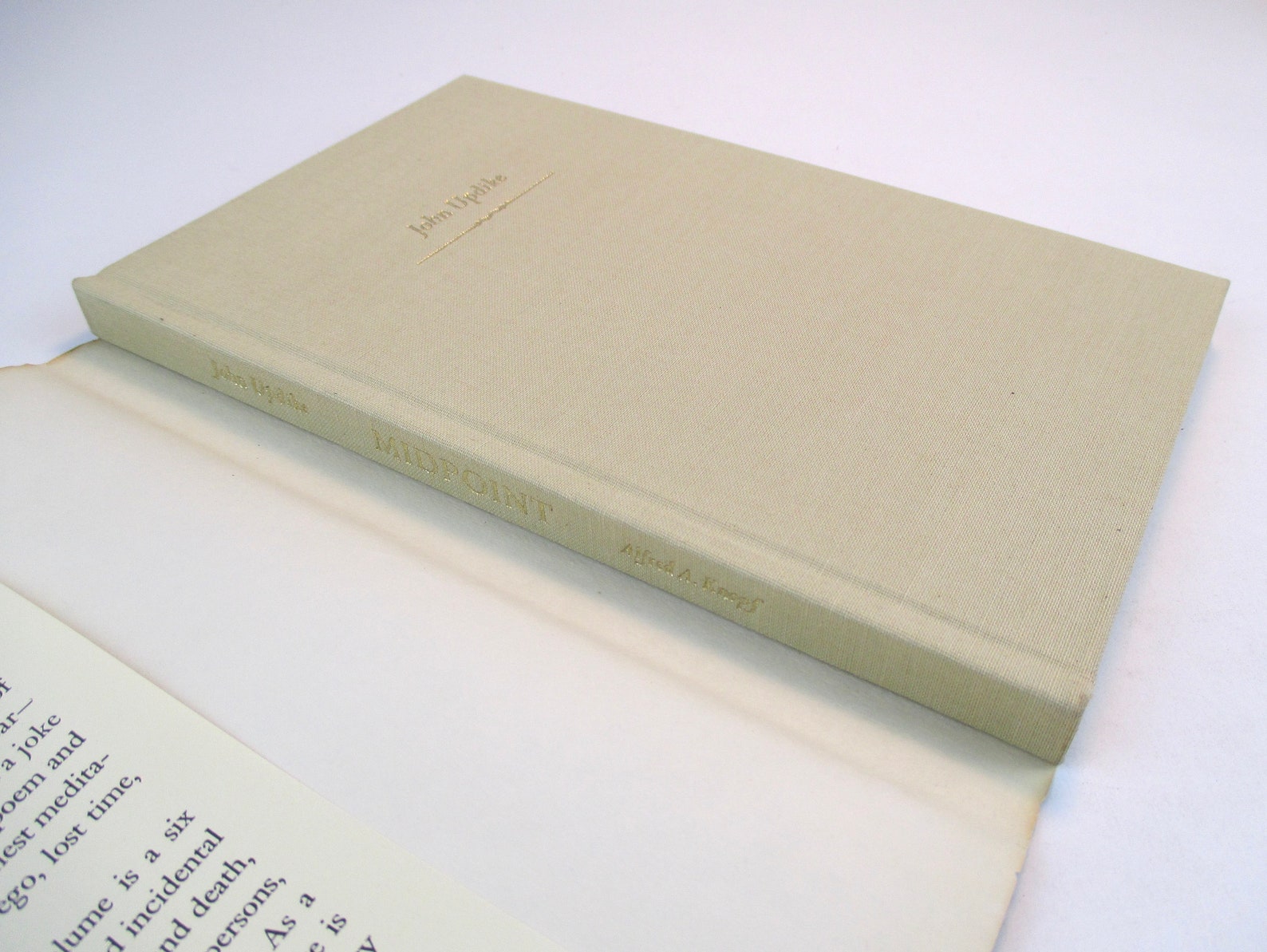 Midpoint and Other Poems by John Updike First Edition - Etsy