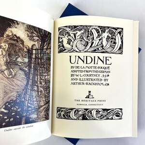 Undine - Illustrated by Arthur Rackham - the Heritage Press in Slipcase ...