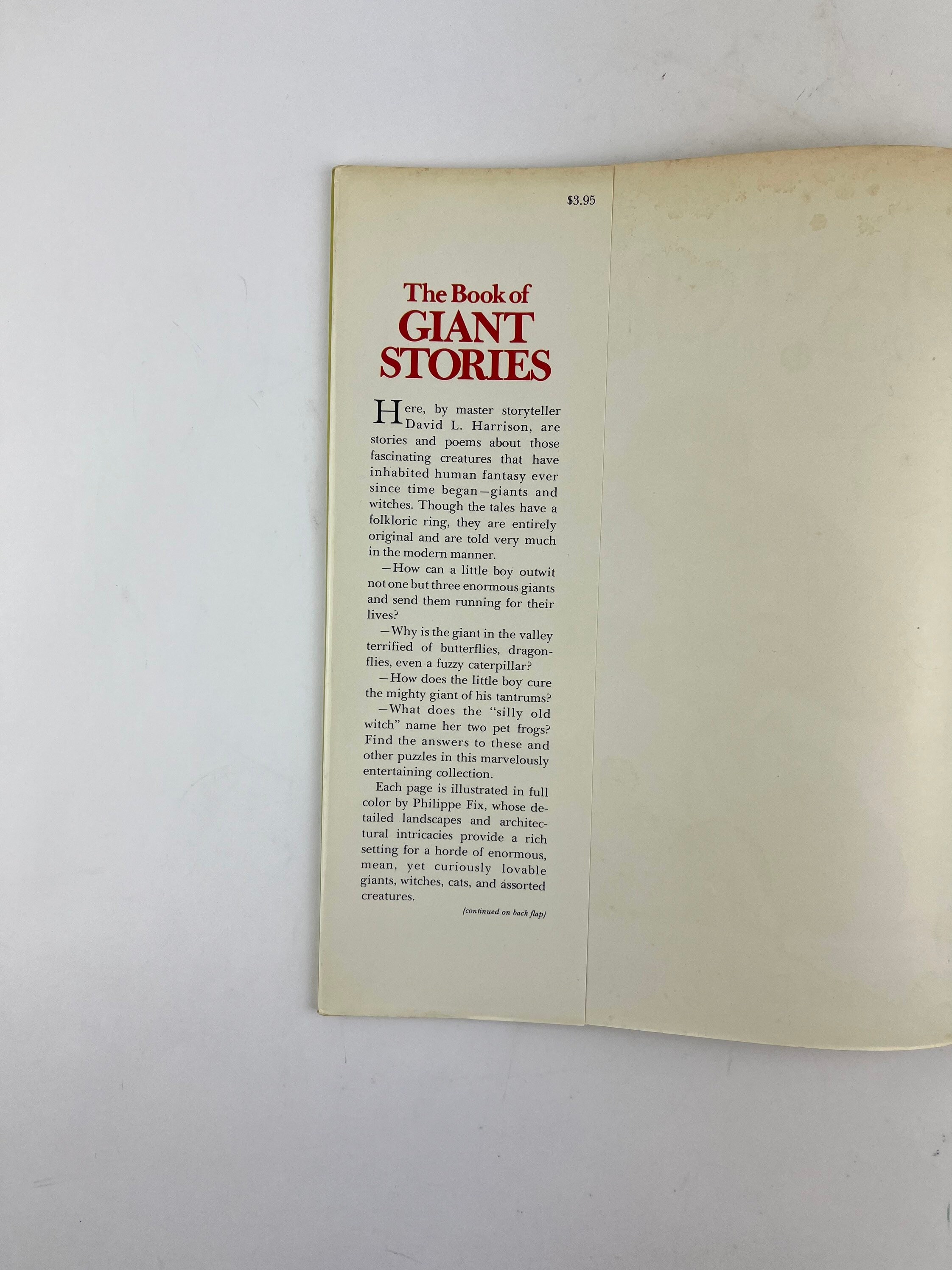 The Book of Giant Stories by David Harrison SIGNED - Etsy