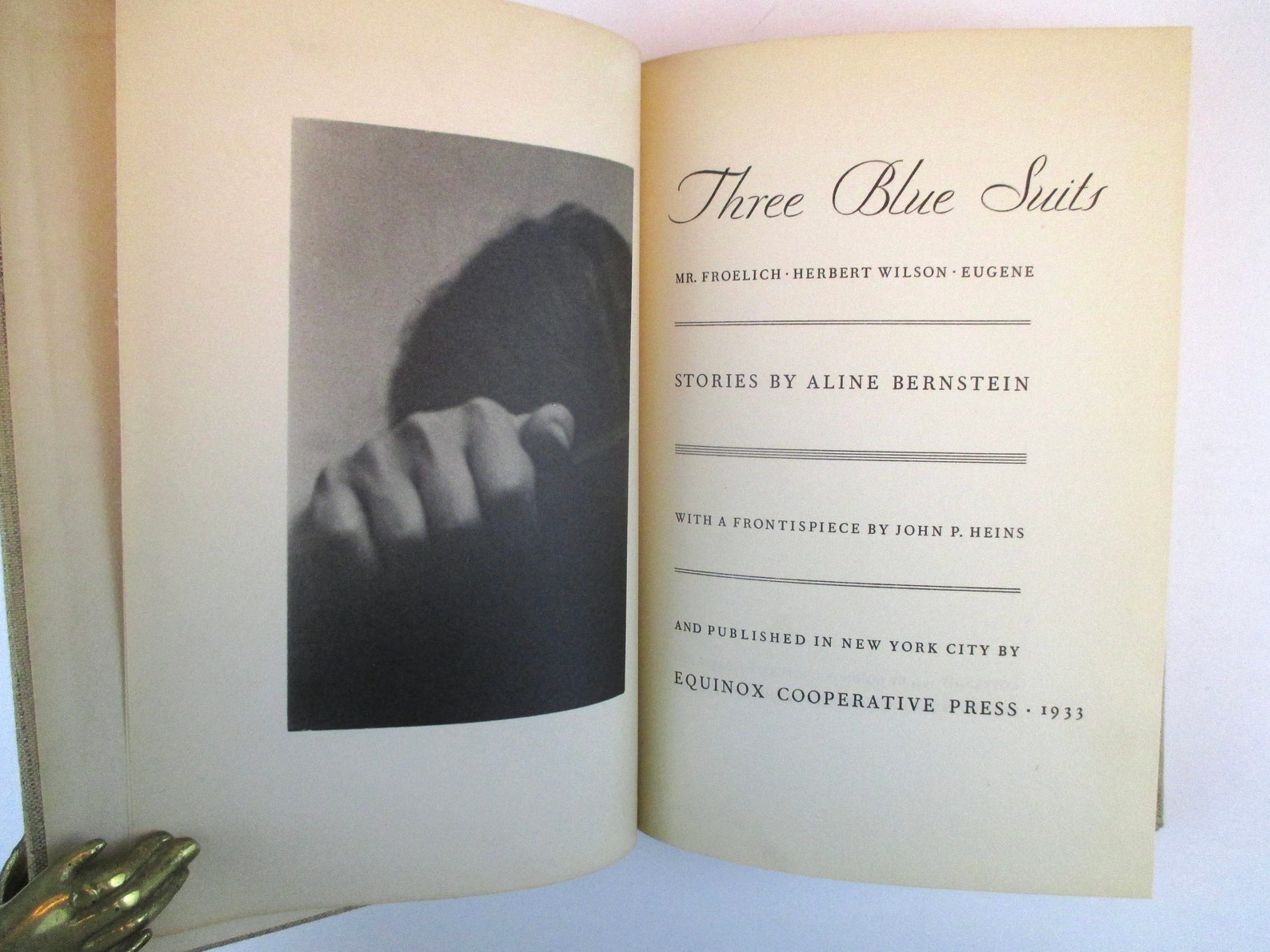 Three Blue Suits - Stories by Aline Bernstein - Signed Limited Edition ...