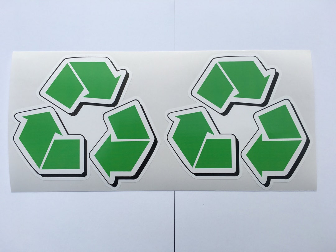 2 Green Recycle Logo Vinyl Diecut Decals by SBD DECALS … - Etsy
