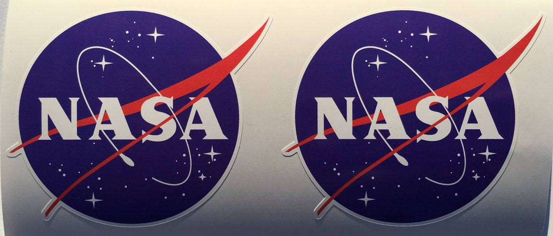 2 NASA Aerospace Diecut Vinyl Window Bumper Vinyl Decals - Etsy