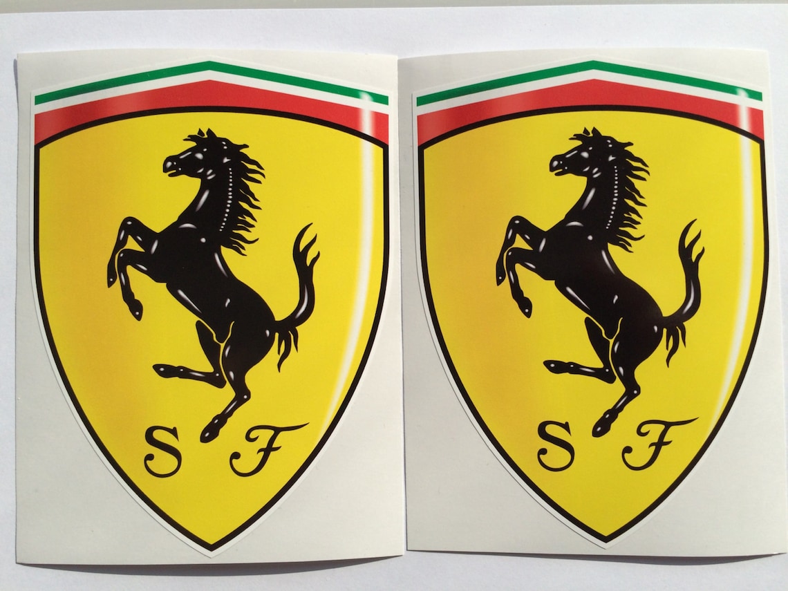 2 Ferrari Decals Emblems | Etsy