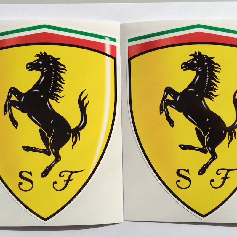 Ferrari Helmet Decal - Etsy