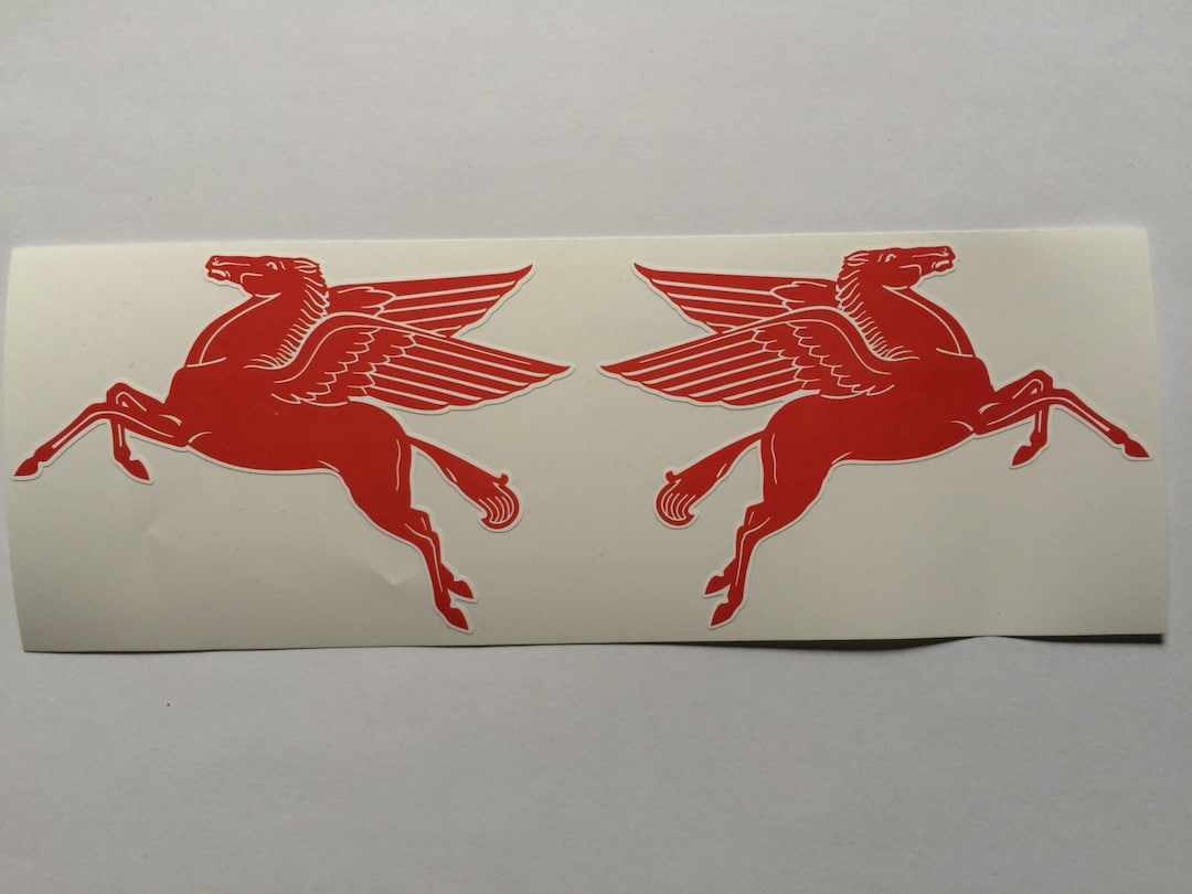 Mobil Pegasus Oil Gas Diecut Decals - Etsy