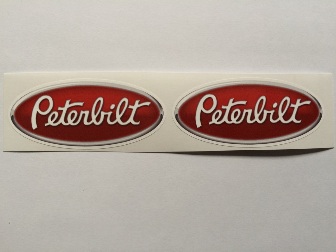 2 Peterbilt Paccar 3D Vinyl Die Cut Decals - Etsy
