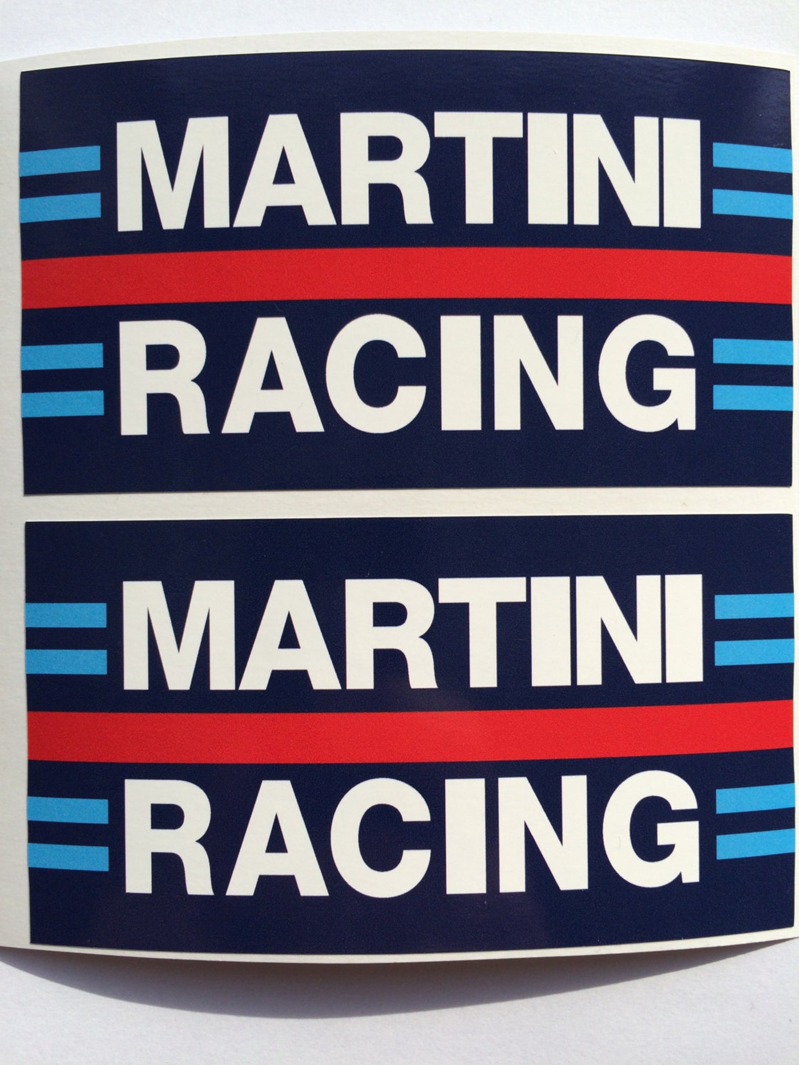 2 Porsche Martini Racing Die Cut Vinyl Decals - Etsy