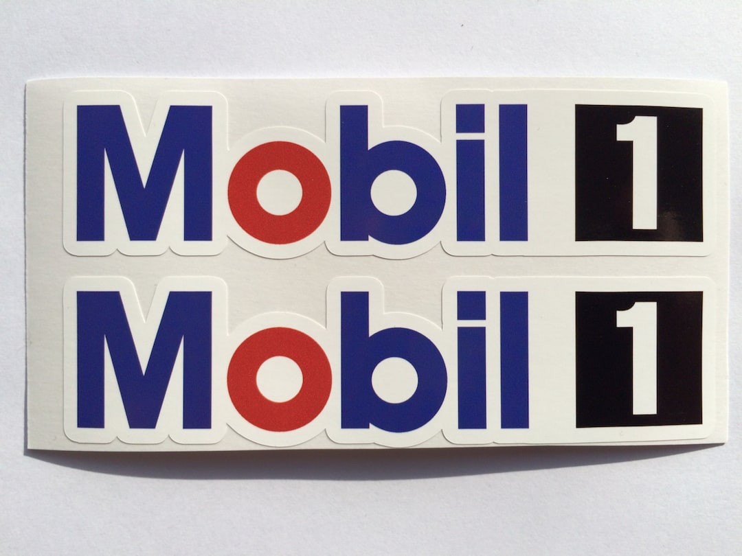 2 Mobil 1 Racing Exxon Diecut Decals - Etsy