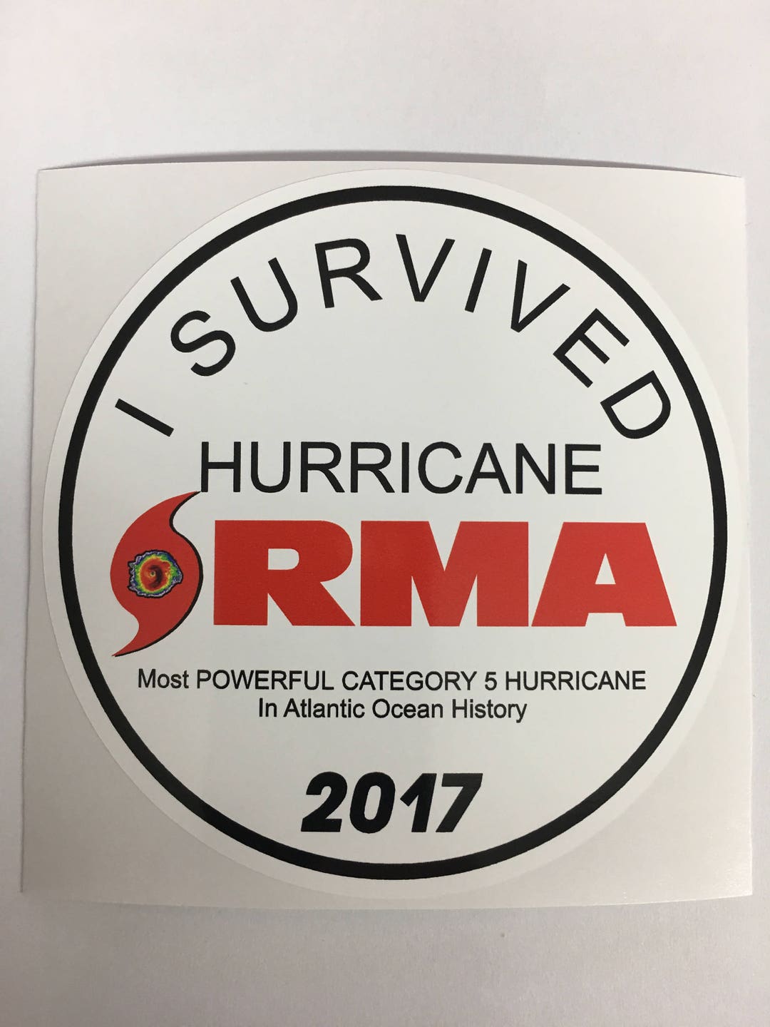 Hurricane IRMA Survivor CIRCLE Decal by Sbddecals.com 1 Dollar Donated ...