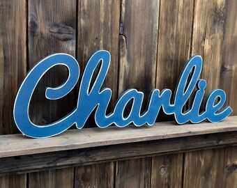 Cursive Writing Wall Word Art In Wood