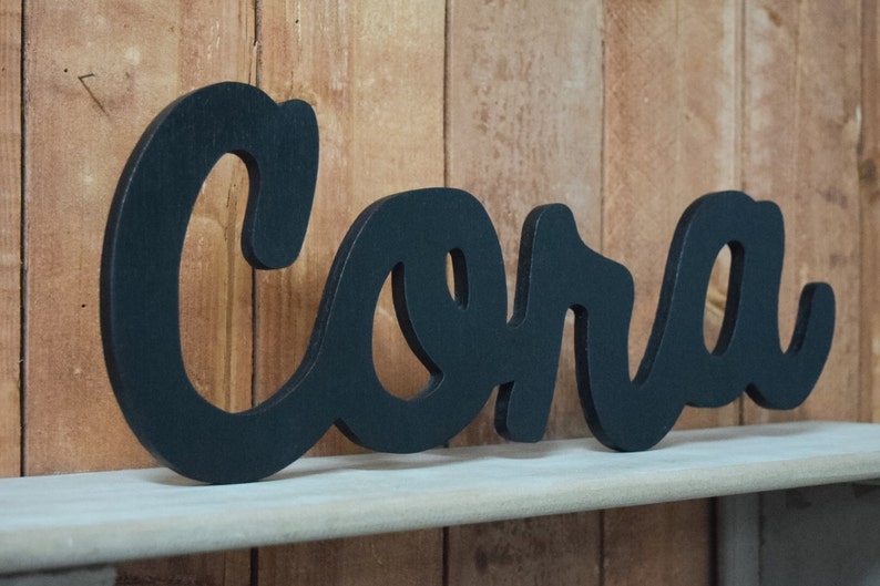Cora Baby Name Wooden Sign Nursery Decor Baby name signs | Etsy