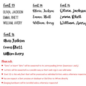 Letter Signs Cursive Wooden Names Script Name Sign - Etsy