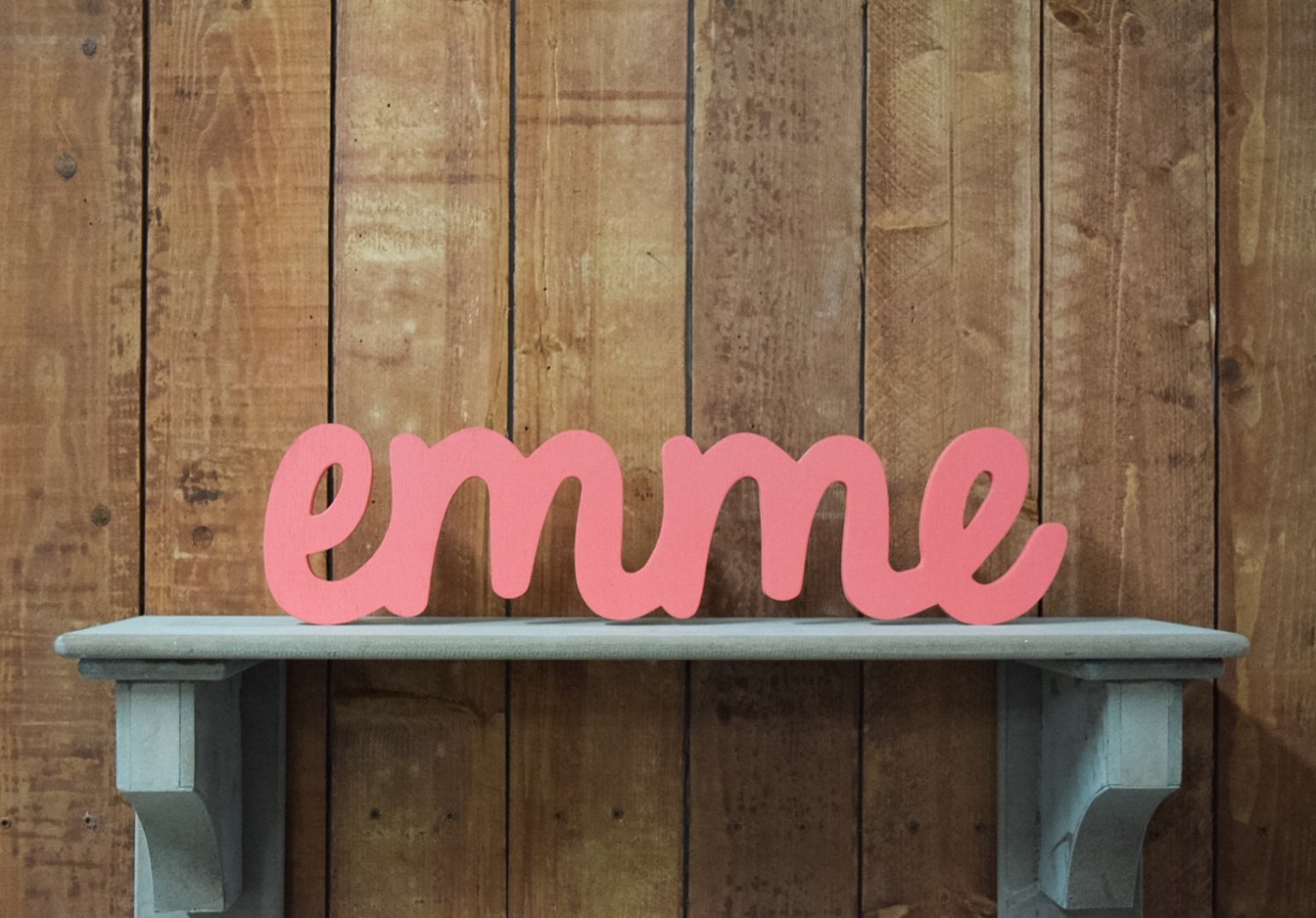 Emme Custom Wooden Name Sign Nursery Baby Name Wedding | Etsy