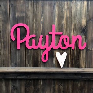 Letter Signs Cursive Wooden Names Script Name Sign - Etsy