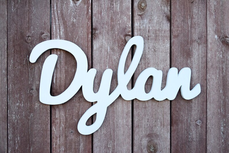 Dylan Baby Name Wooden Sign Nursery letters Wooden letters | Etsy