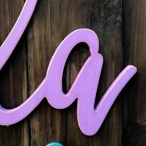 Letter Signs Cursive Wooden Names Script Name Sign - Etsy