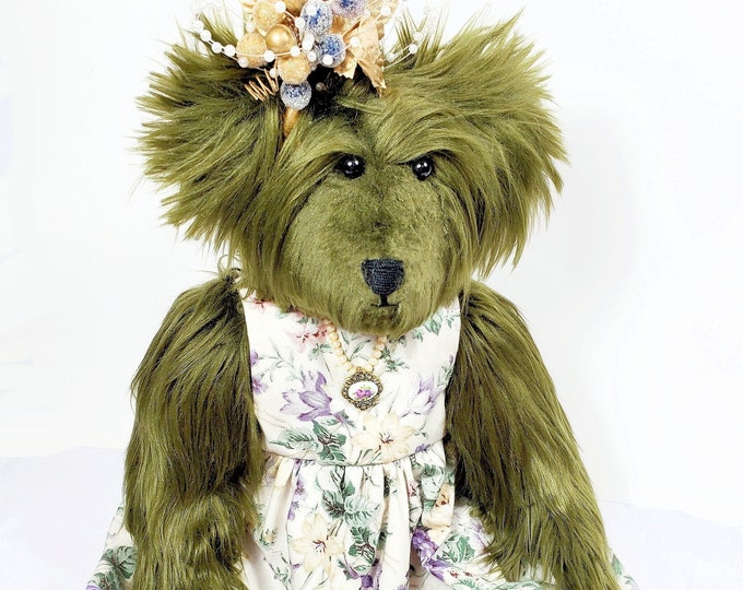 Hand Made Teddy Bear, Handmade Teddy Bear, Stuffed Teddy Bear, Dressed ...