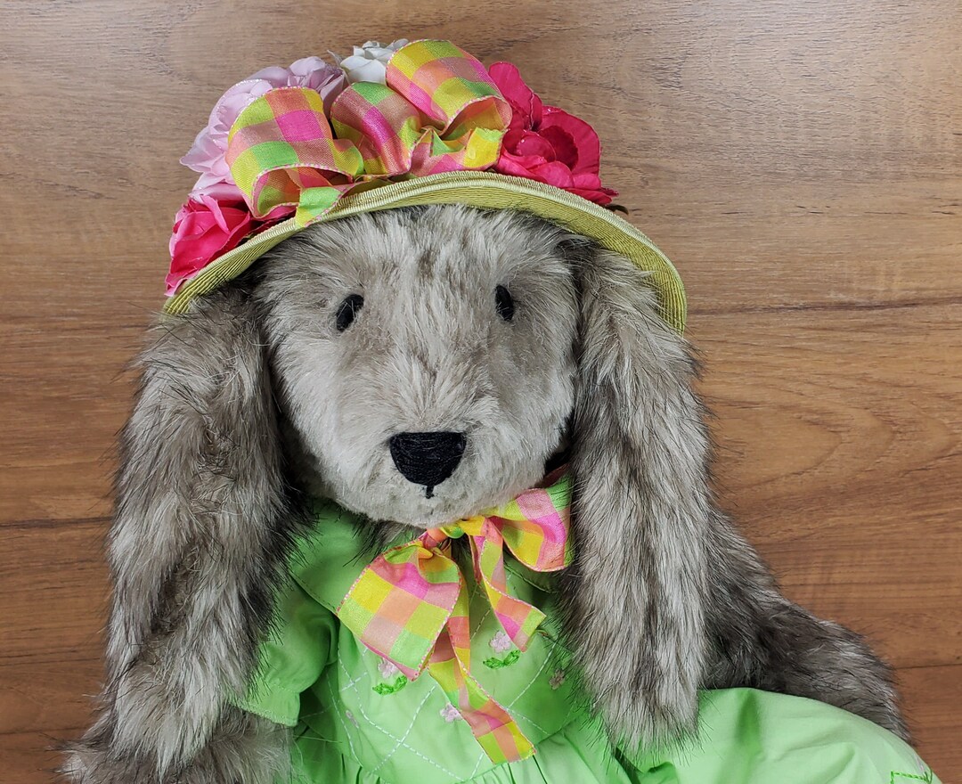 Easter Bunny | Jointed Stuffed Bunny | OOAK Bunny | Dressed Teddy Bear ...