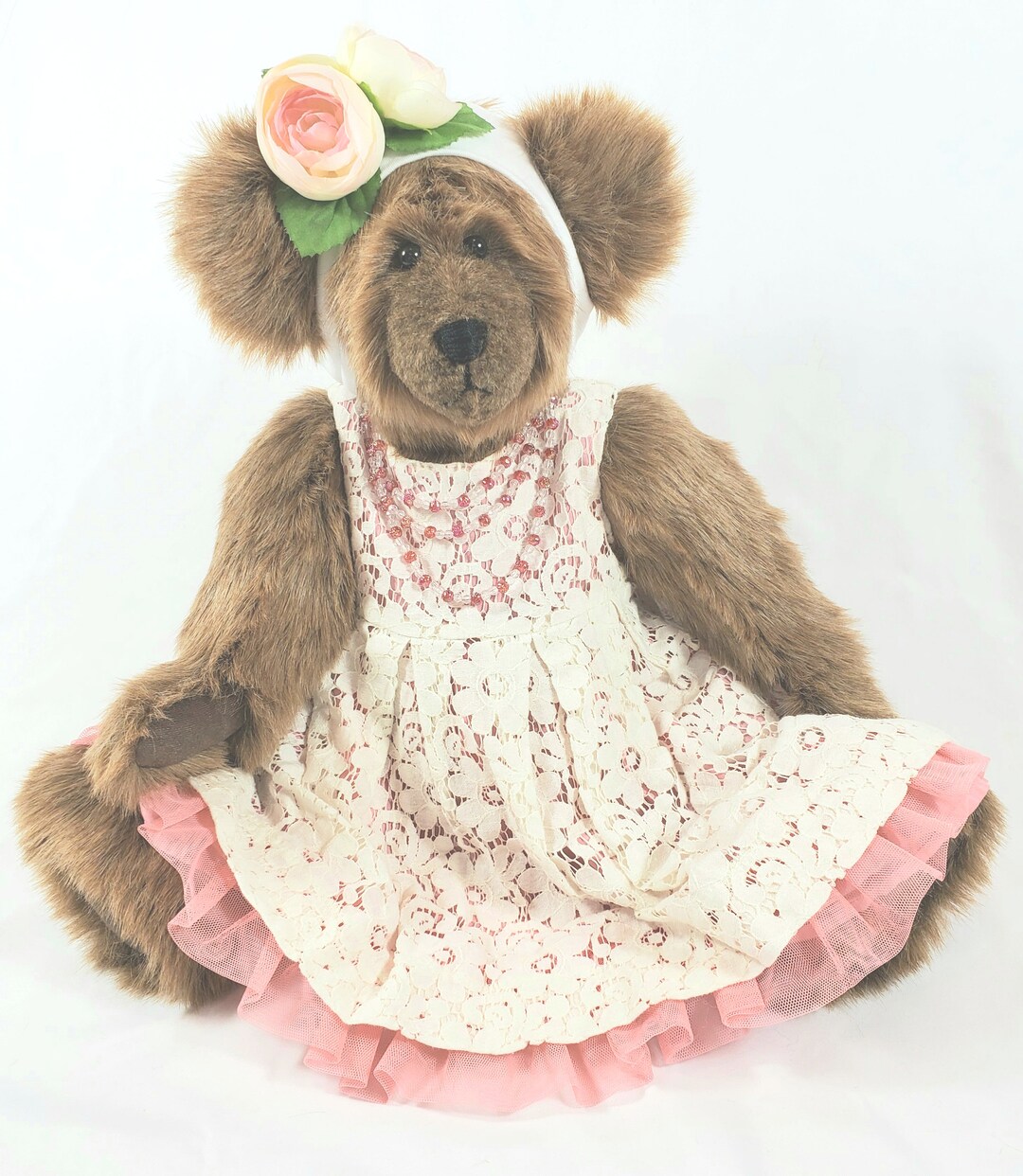 Handmade Teddy Bear, Jointed Teddy Bear, Stuffed Teddy Bear, Dressed ...