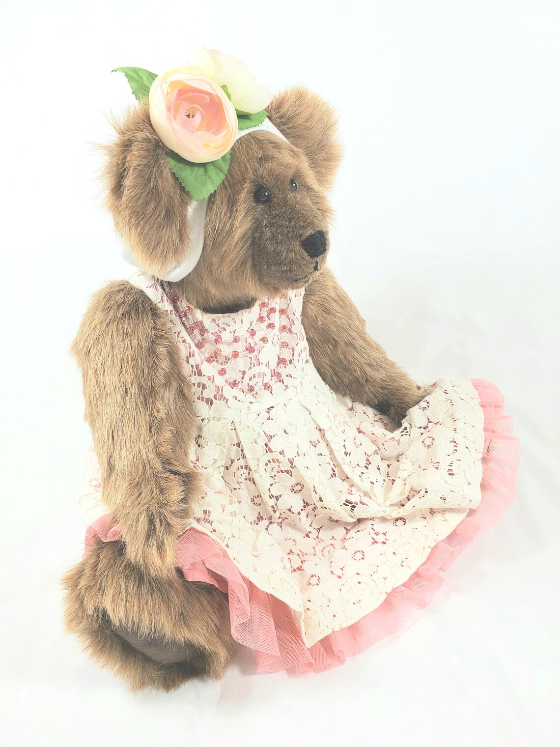 Handmade Teddy Bear Jointed Teddy Bear Stuffed Teddy Bear - Etsy